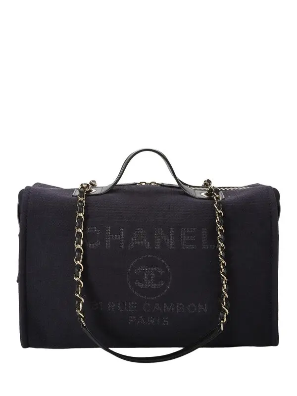 Chanel Deauville Boston - Black
