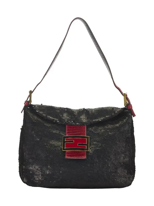 Fendi Seqiun Shoulder Bag - Black