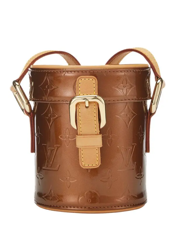 LOUIS VUITTON Bronze Vernis Astor Place Bag - Brown