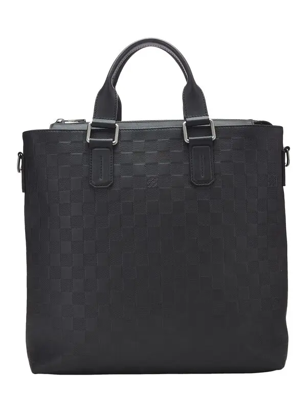 LOUIS VUITTON Damier Infini Daily Tote - Black