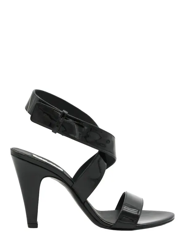 ALAIA Alaïa Patent Leather Strappy High Heel Sandals - Black
