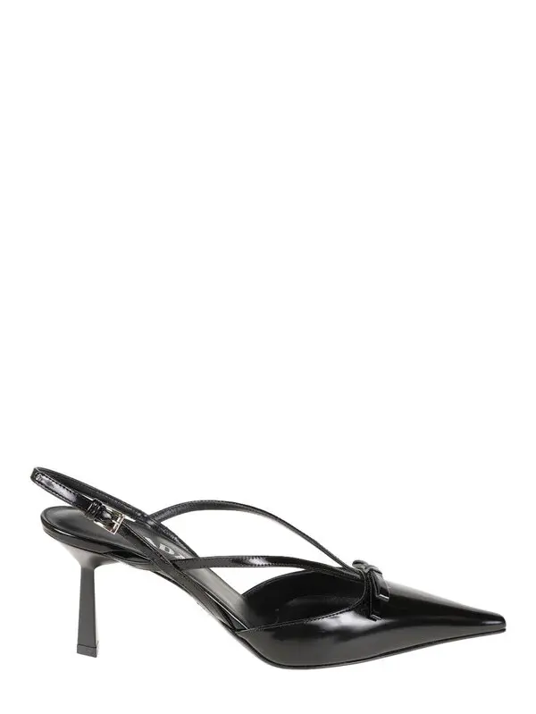 Prada Slingback Pumps With Bow Detail - Black