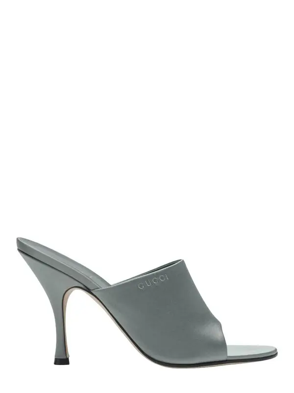 Gucci Satin Mules - Green