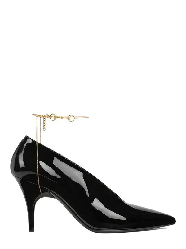 Gucci High Heel Pumps With Horsebit Detail - Black