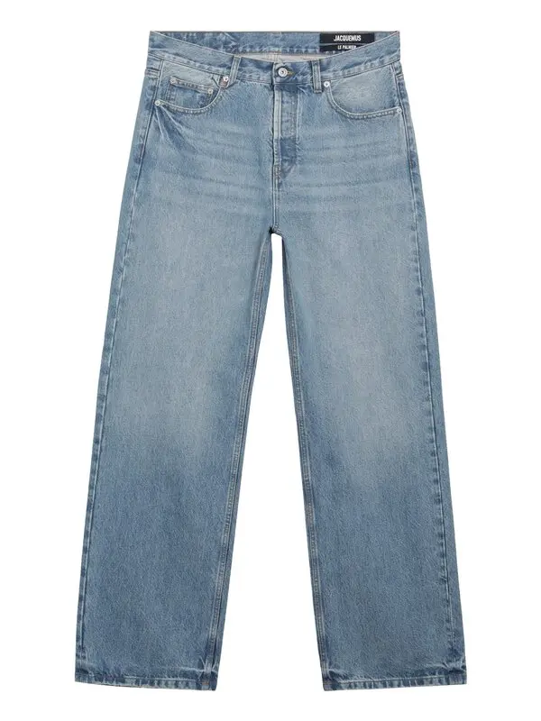 Jacquemus Straight-leg Jeans In De-nã®mes Denim - Blue