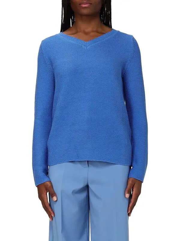 Max Mara Cotton Knit Top - Blue