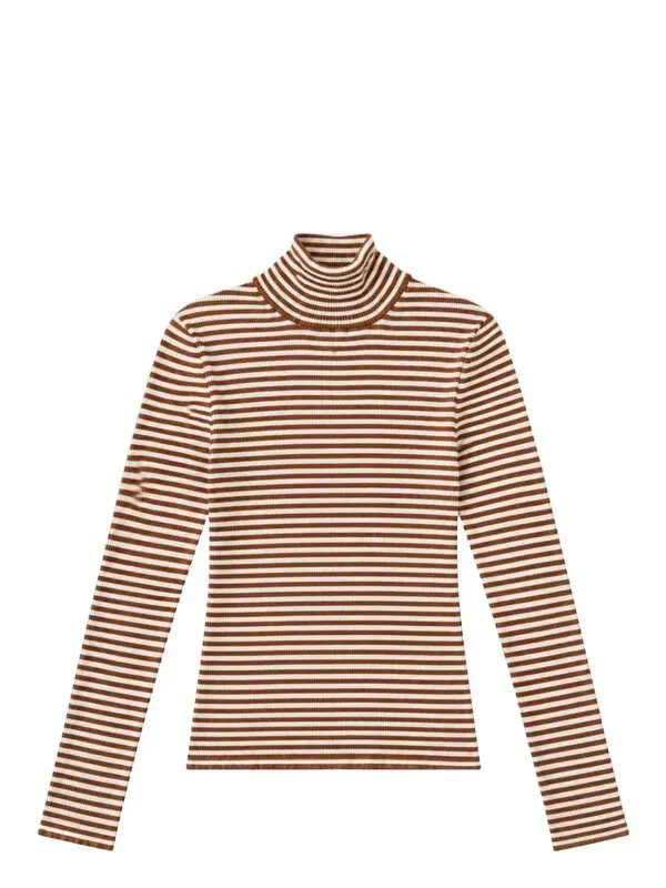 Max Mara Striped Turtleneck Sweater - Multicolor