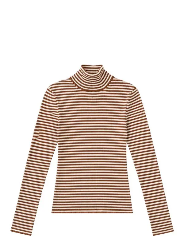 Max Mara Striped Turtleneck Sweater - Multicolor