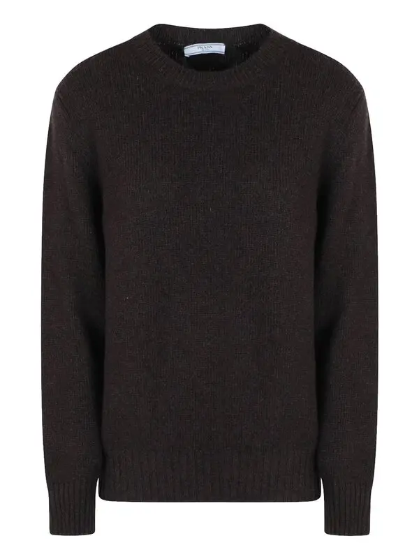 Prada Cashmere Wool Crew Neck Sweater - Multicolor