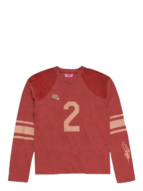 TRAVIS SCOTT Cactus Jack X Nike Angel Football Long Sleeve T-shirt - Red