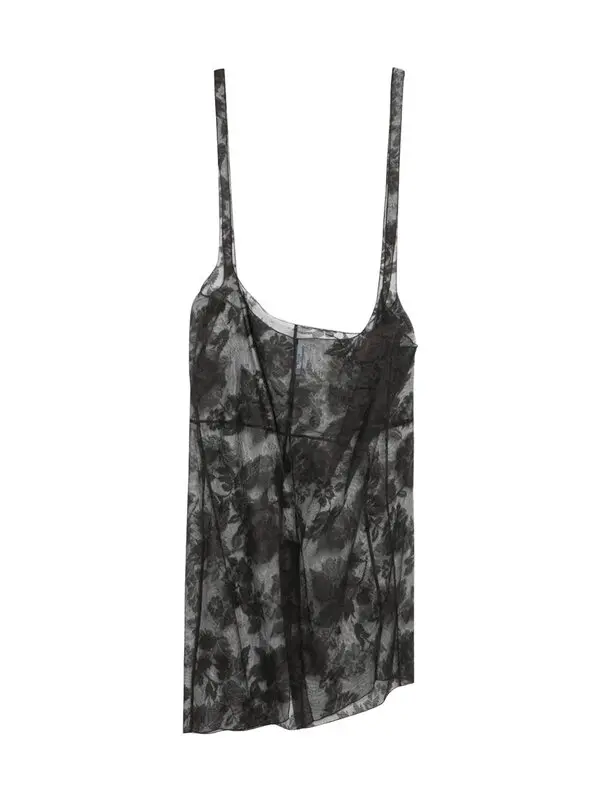Prada Chantilly Lace Midi Skirt With Suspenders - Red