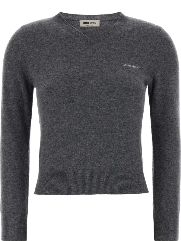 Miu Miu V-neck Sweater - Multicolor
