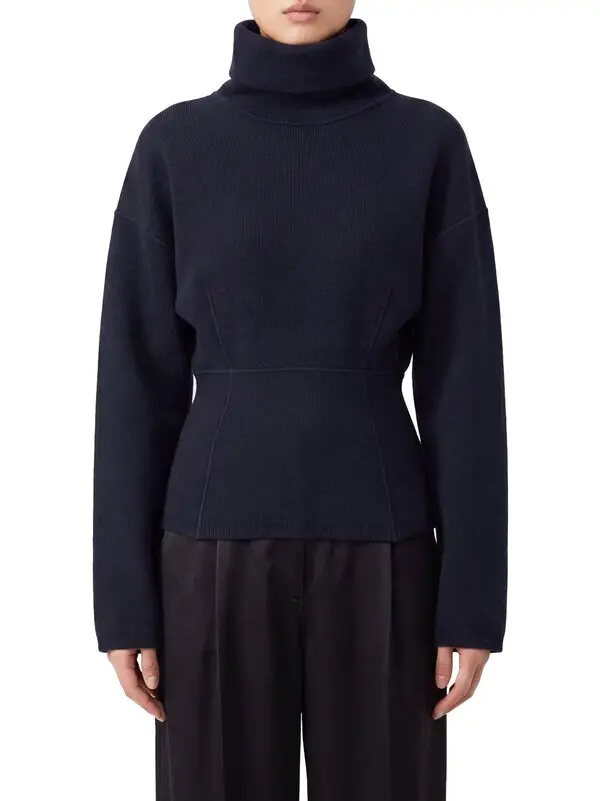 ALAIA Alaia Slim-fit Turtleneck Jumper In Silk Blend - Red