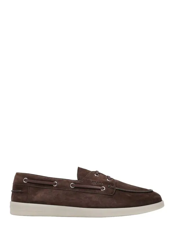Prada Suede Loafers - Brown