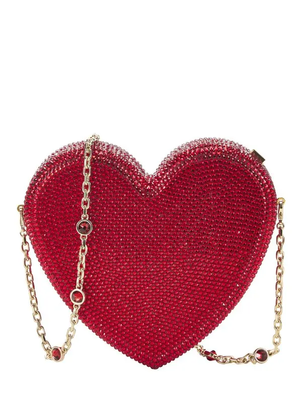 Judith Leiber Crystal Egg Minaudière - Red