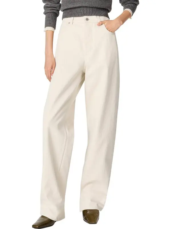 Bottega Veneta Baggy Denim Jeans - Cream