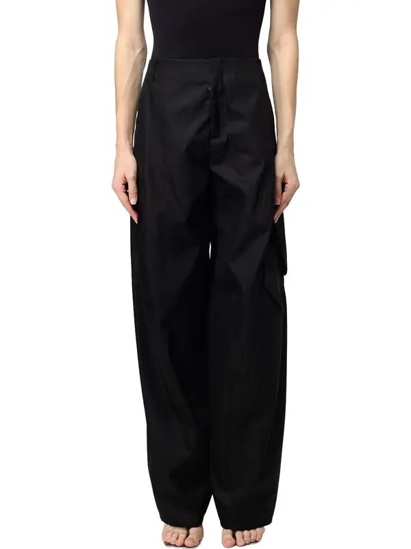 ALAIA Alaia High-waisted Wide-leg Technical Cargo Trousers - Black