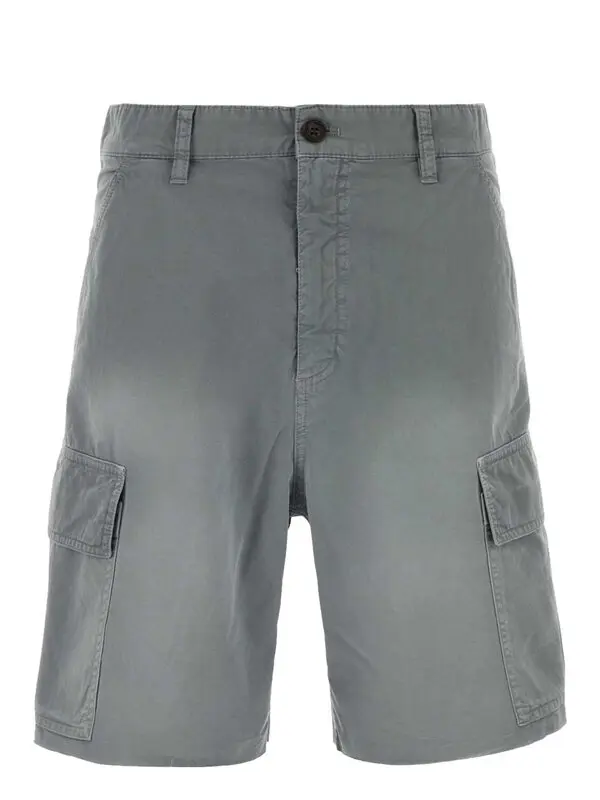 Miu Miu Cotton Cargo Shorts - Multicolor