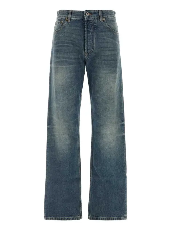 Miu Miu High Rise Wide Leg Jeans - Blue