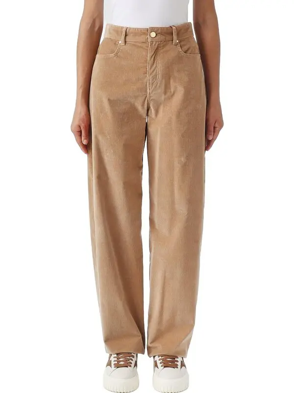 Max Mara Tailored Cotton Blend Trousers - Brown