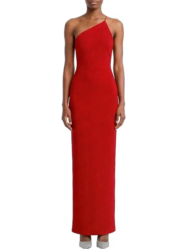 Solace London Crepe Gown - Red
