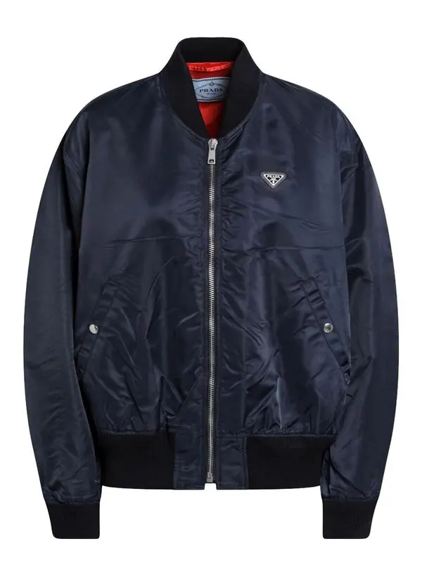 Prada Nylon Bomber Jacket - Blue