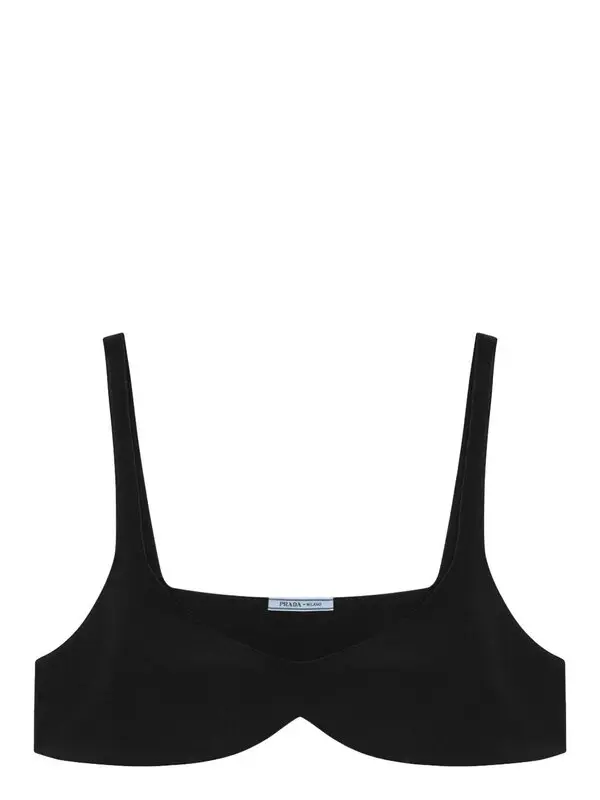 Prada Silk Crepe De Chine Top - Black