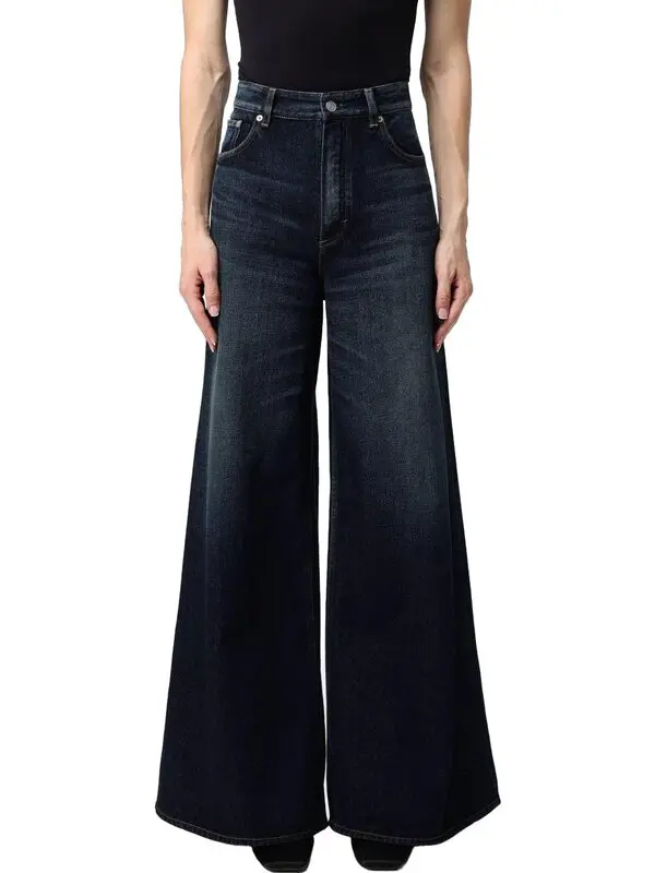 ALAIA Alaia High-waisted Flared Cotton Denim Jeans - Blue