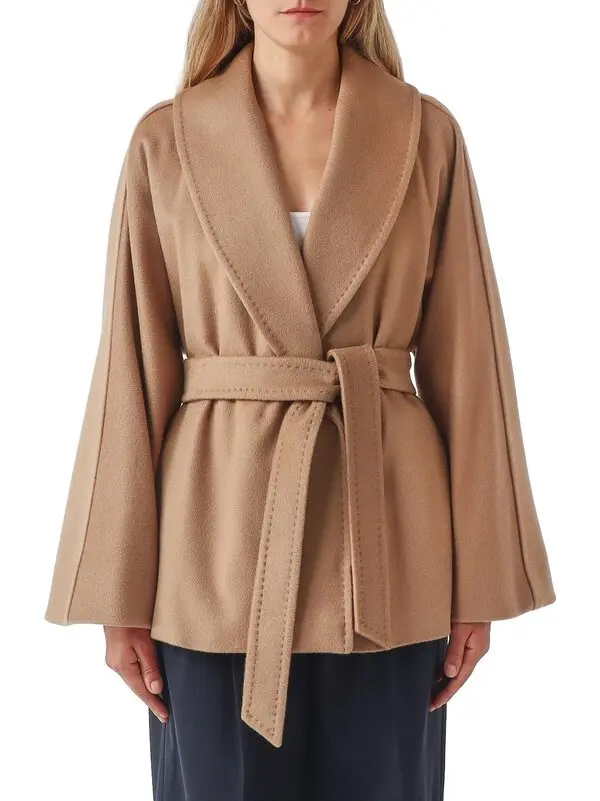 Max Mara Belted Coat - Brown