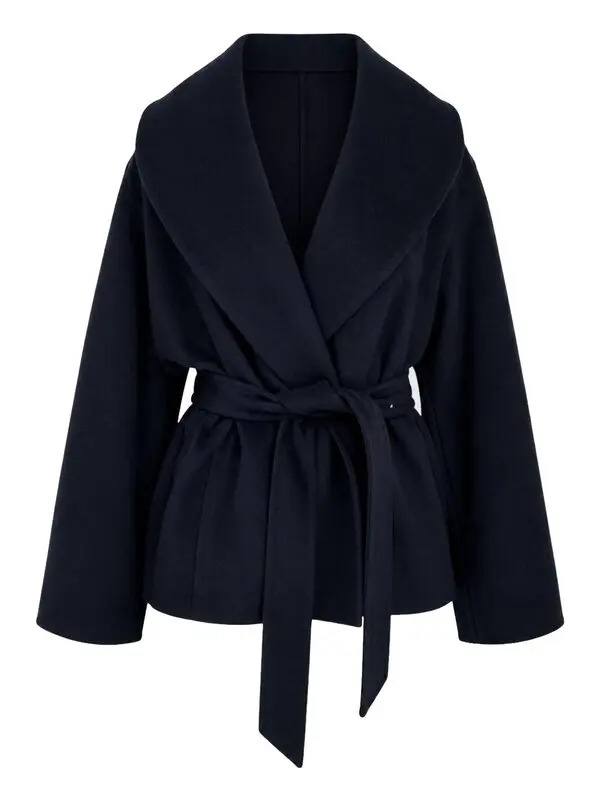 Max Mara Belted Coat - Blue
