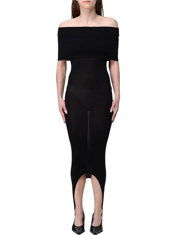 ALAIA Alaia Off-the-shoulder Maxi Dress - Black