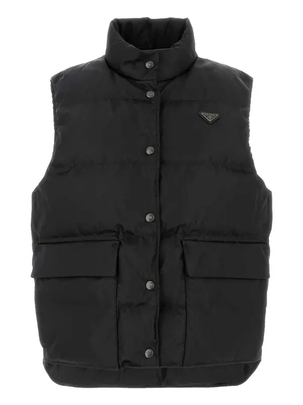 Prada Re-nylon Padded Vest - Black