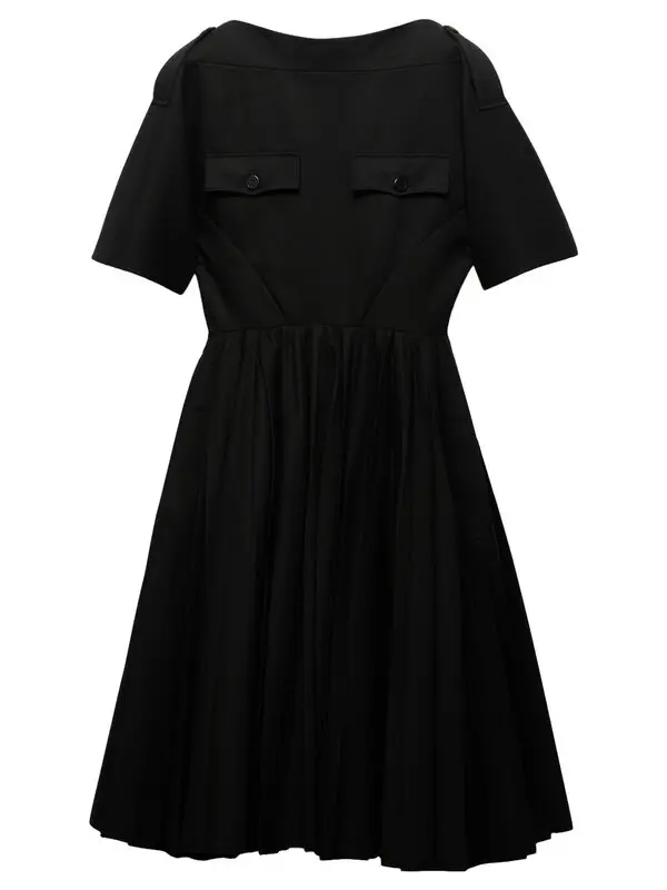 Prada Cotton Gabardine Dress - Black