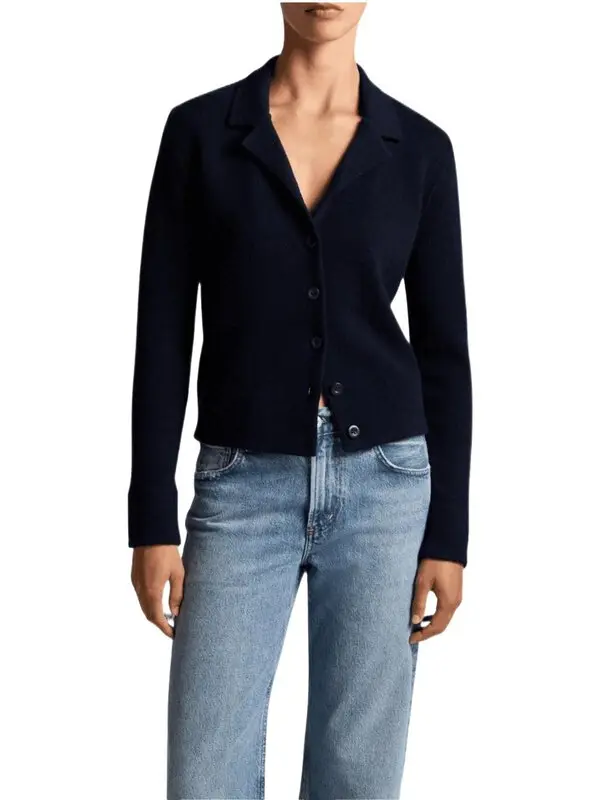 Vince Long-sleeved Cardigan - Navy