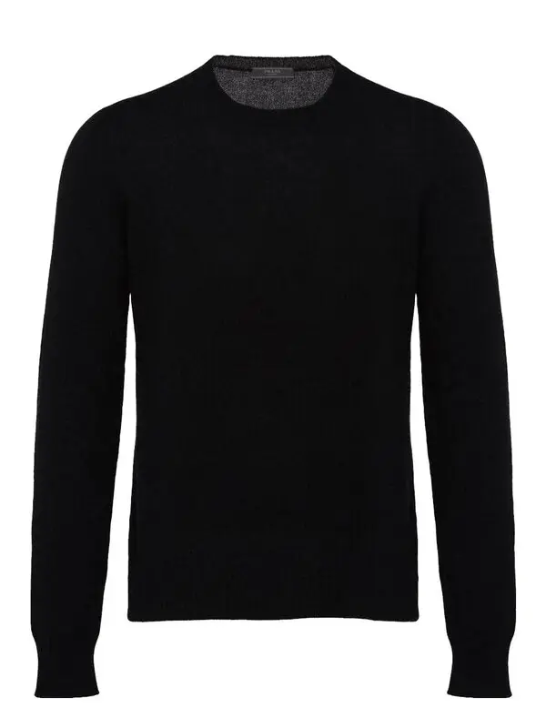 Prada Cashmere Crewneck Sweater - Black