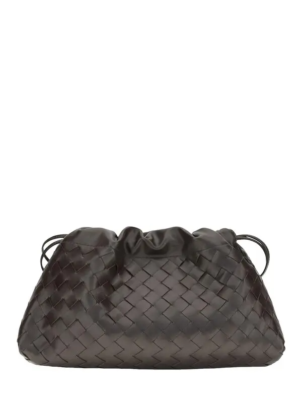 Bottega Veneta Woven Calfskin Leather Bucket Bag - Brown