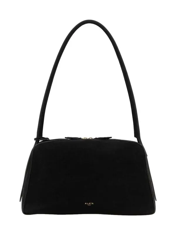 ALAIA Le Bouledogue Nubuck Bag - Black