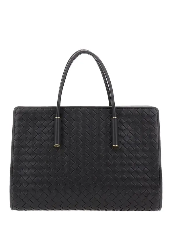 Bottega Veneta Barbara Intrecciato Lambskin Handbag - Multicolor
