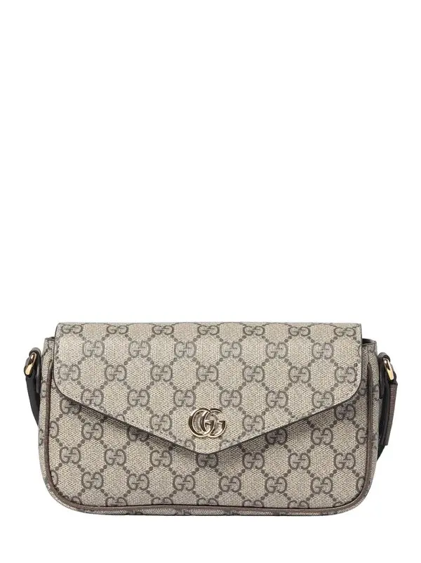 Gucci Monogrammed Shoulder Bag - Cream