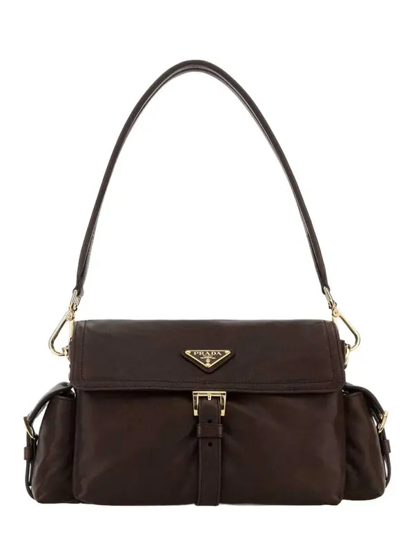Prada Leather Tote Bag - Brown