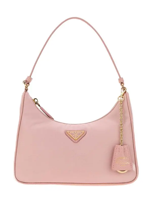 Prada Re-edition" Chain Strap Shoulder Bag - Pink