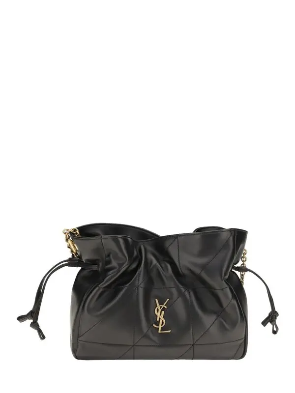 Saint Laurent Quilted Lambskin Shoulder Bag - Black