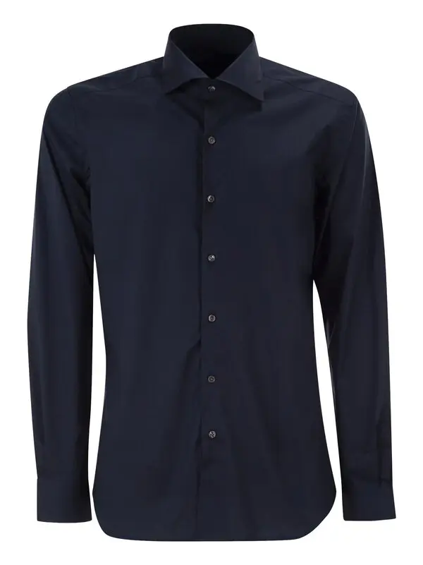 FAY Regular Fit Shirt In Stretch Poplin - Multicolor