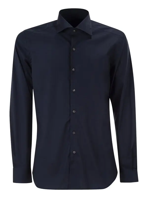 FAY Regular Fit Shirt In Stretch Poplin - Multicolor