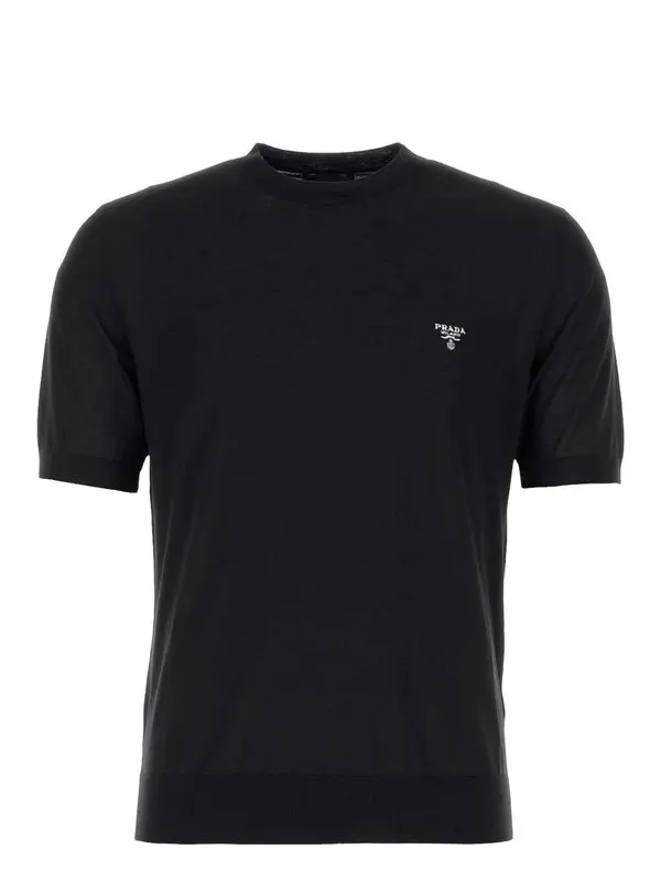Prada Virgin Wool T-shirt - Black