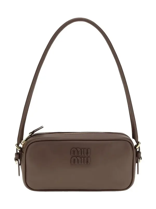 Miu Miu Leather Shoulder Bag - Brown