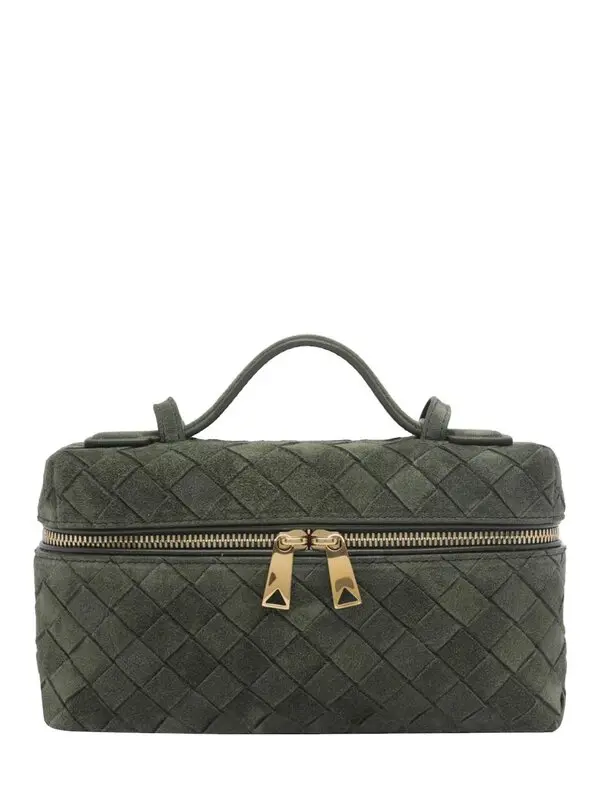 Bottega Veneta Intrecciato Suede Mini Bag - Green