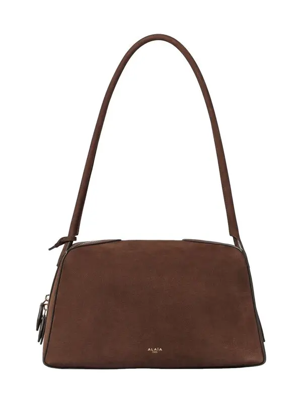 Alaïa Le Bouledogue Nubuck Shoulder Bag - Brown