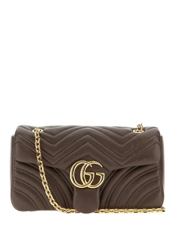 Gucci Gg Marmont Matelassé Nappa Leather Shoulder Bag - Brown