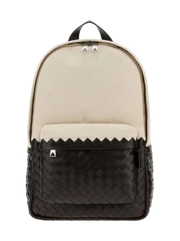 Bottega Veneta Woven Backpack - Cream